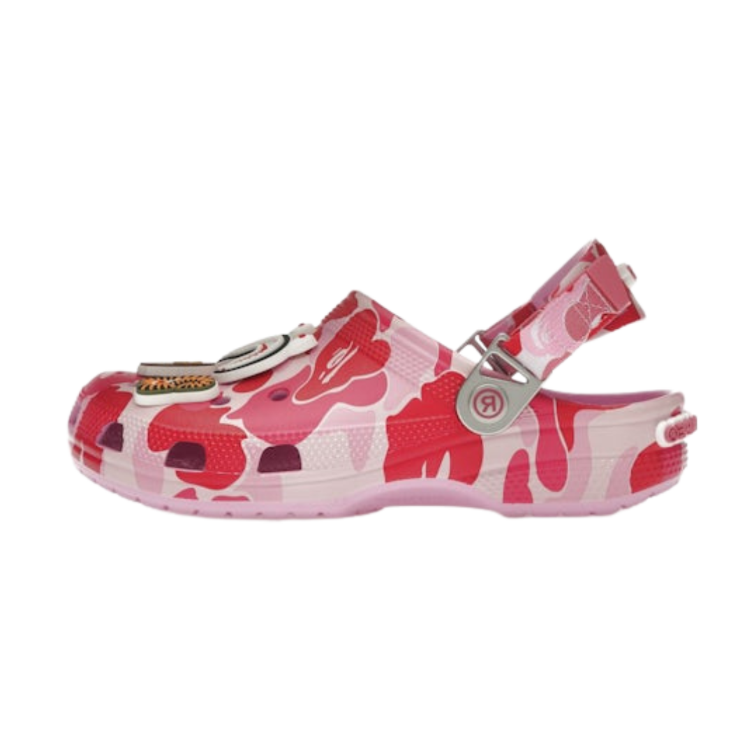 Crocs Classic Clog A Bathing Ape ABC Camo Pink (209627-6I2) - SneakerAsk