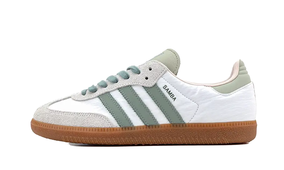 Adidas Samba OG Cloud White Silver Green (ID0492) - SneakerAsk