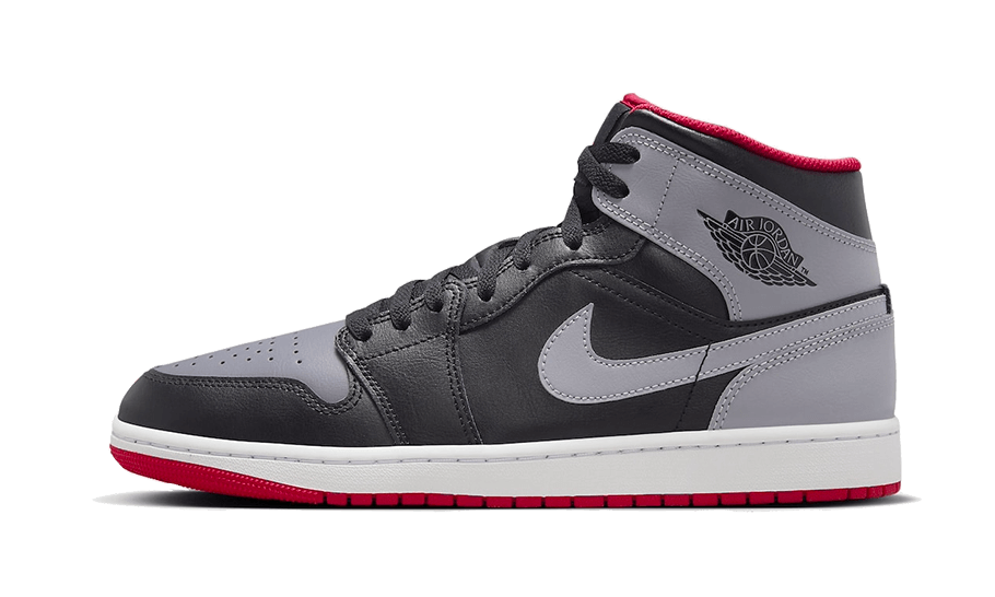 Air Jordan 1 Mid Black Grey Red (DQ8426-006 / DQ8423-006) - SneakerAsk
